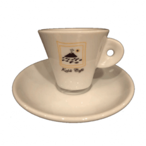 Kaldi Espresso Cups and Saucers (set of 6) – V design * Viva